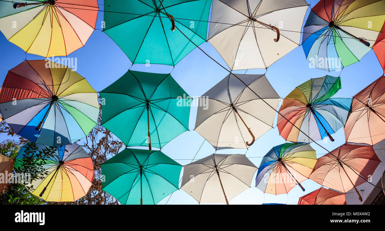 Open parasols hi-res stock photography and images - Alamy