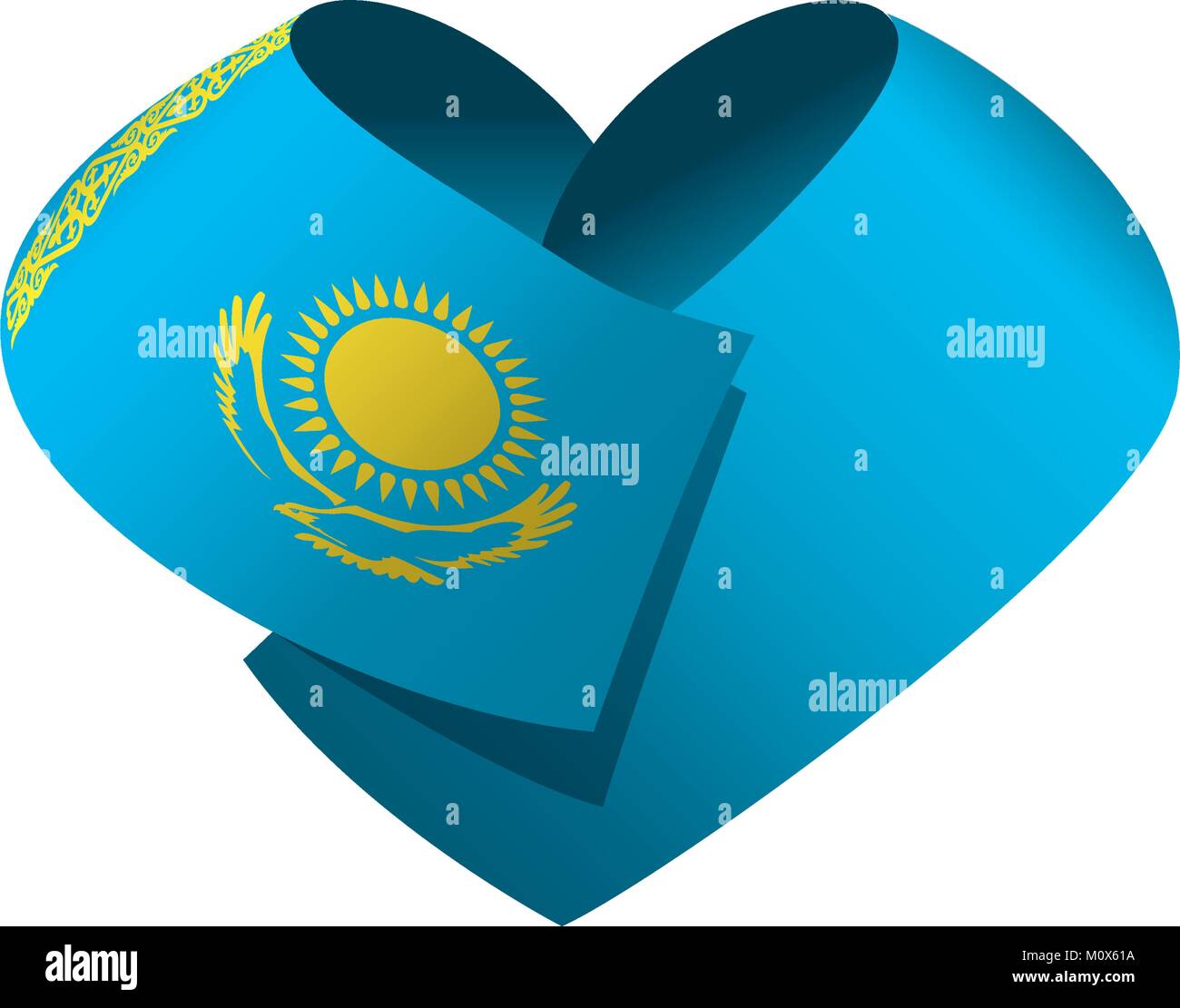 Kazakhstan flag, vector illustration Stock Vector Image & Art - Alamy