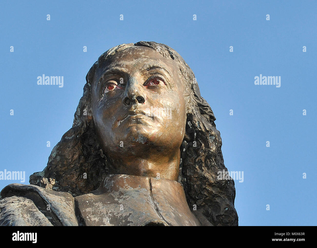 Blaise Pascal statue in Pascal square, sculpture réalisée par Eugène ...
