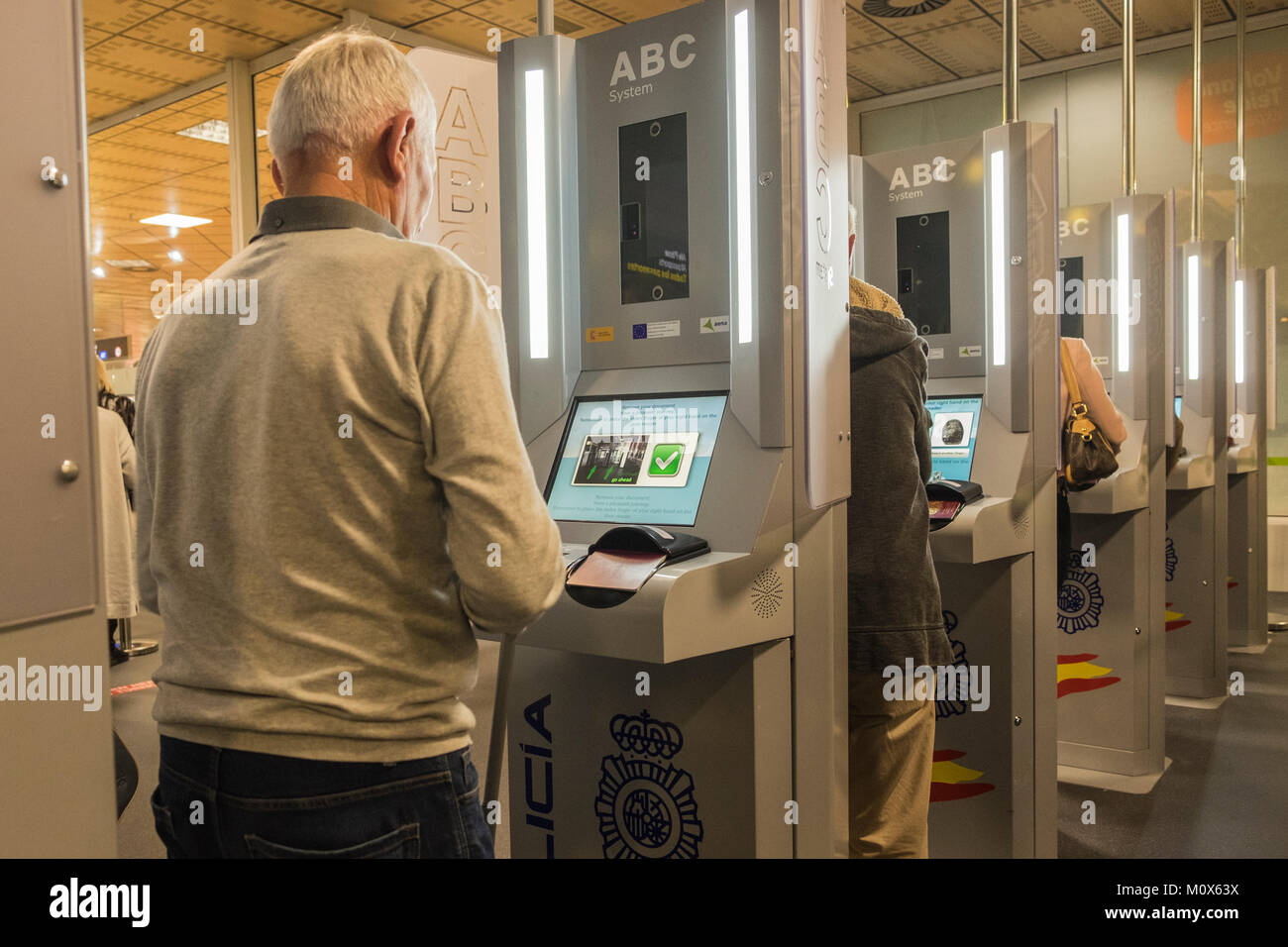 New passport scanning, and fingerprinting control systems at ...