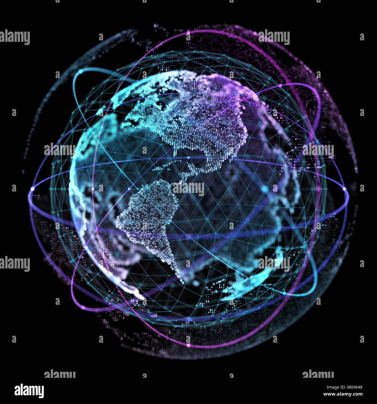 Digital map grid hi-res stock photography and images - Alamy