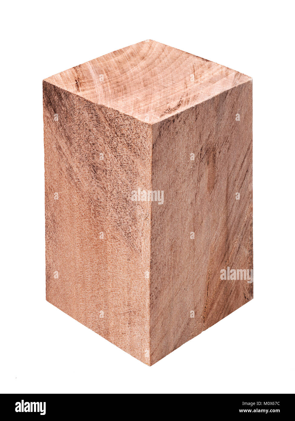 rectangular wooden block isolated on white Stock Photo - Alamy