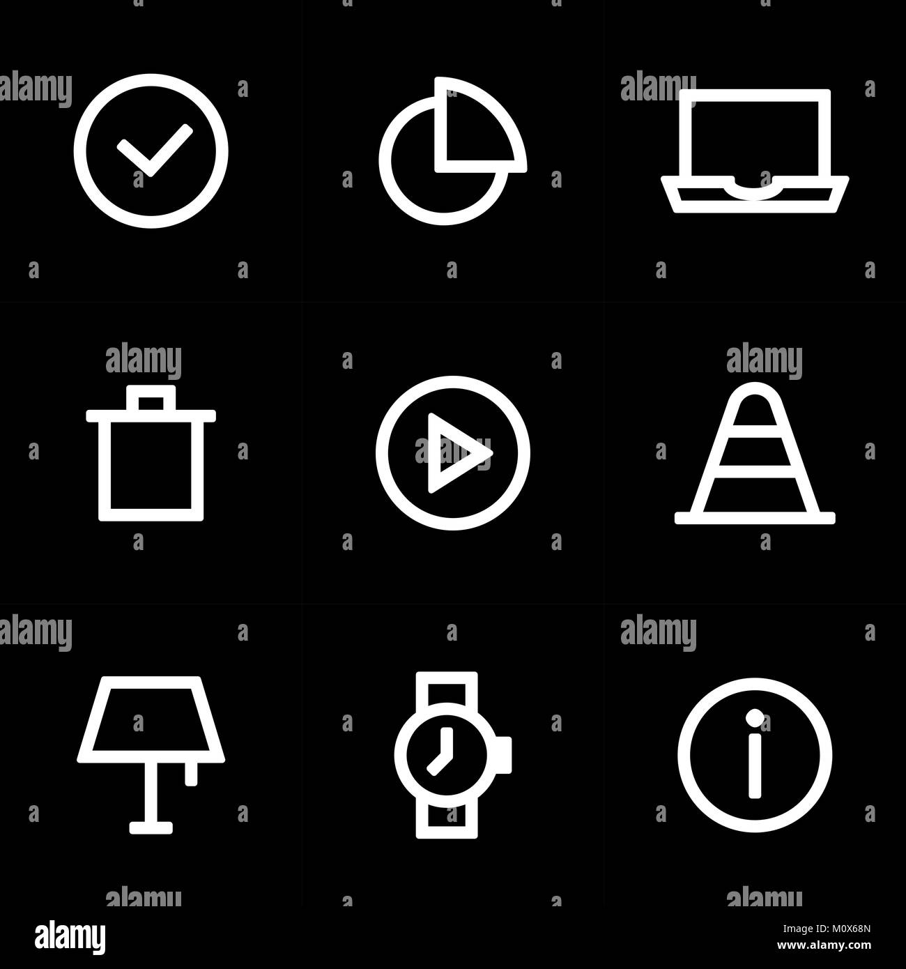 Web icons simple Stock Vector Images - Alamy