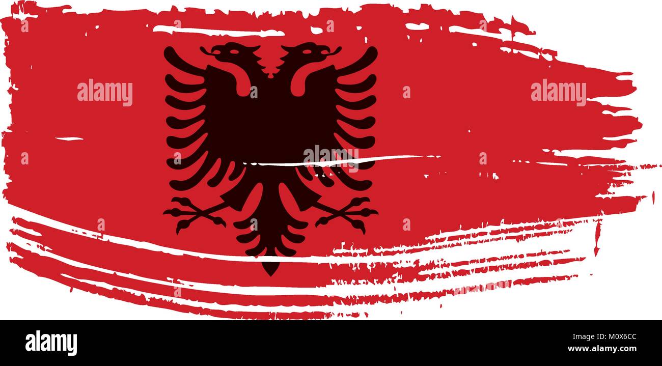 Albania flag, vector illustration Stock Vector Image & Art - Alamy