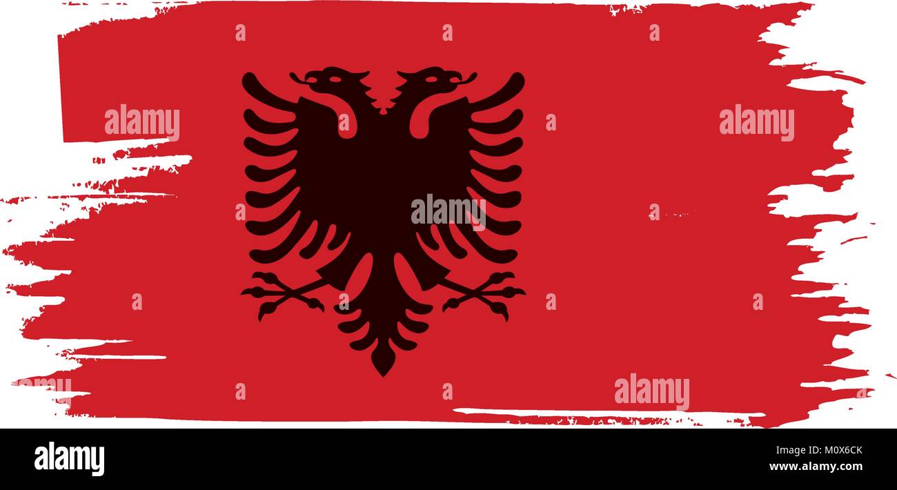 Albania flag, vector illustration Stock Vector Image & Art - Alamy