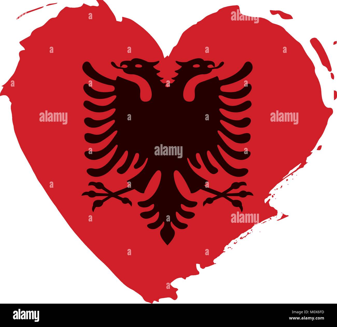 Albania flag, vector illustration Stock Vector Image & Art - Alamy