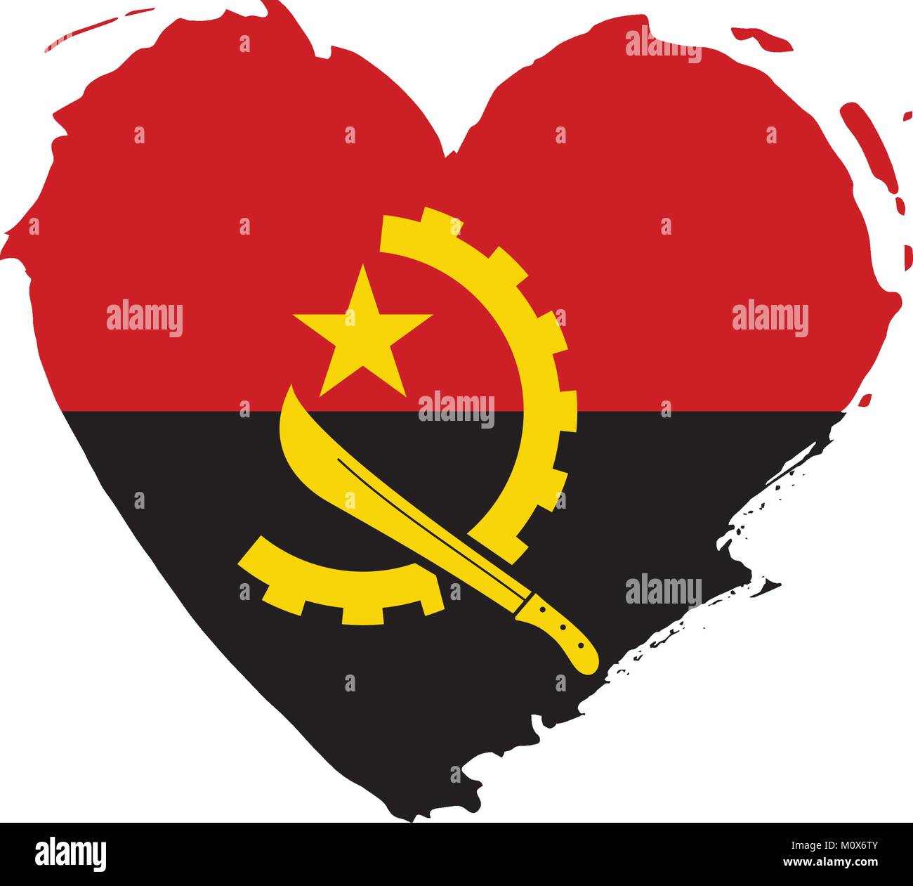 Angola flag, vector illustration Stock Vector Image & Art - Alamy
