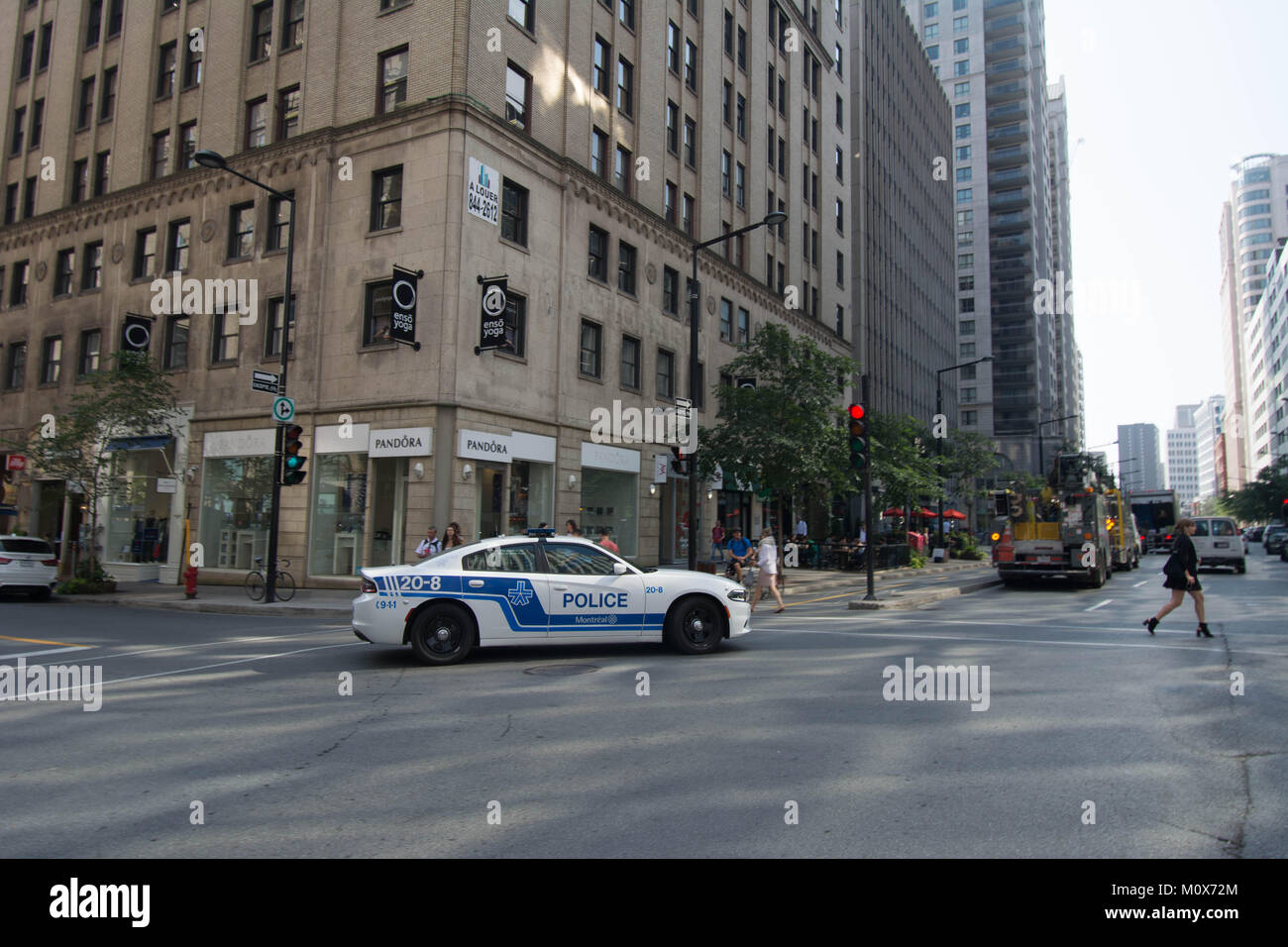 Police car Montreal Canada Stock Photo - Alamy