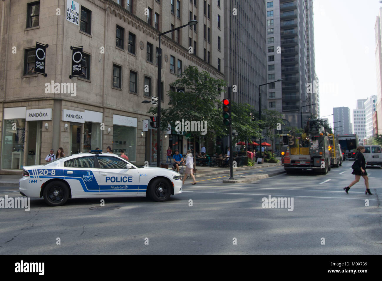 police car Montreal Canada Stock Photo - Alamy