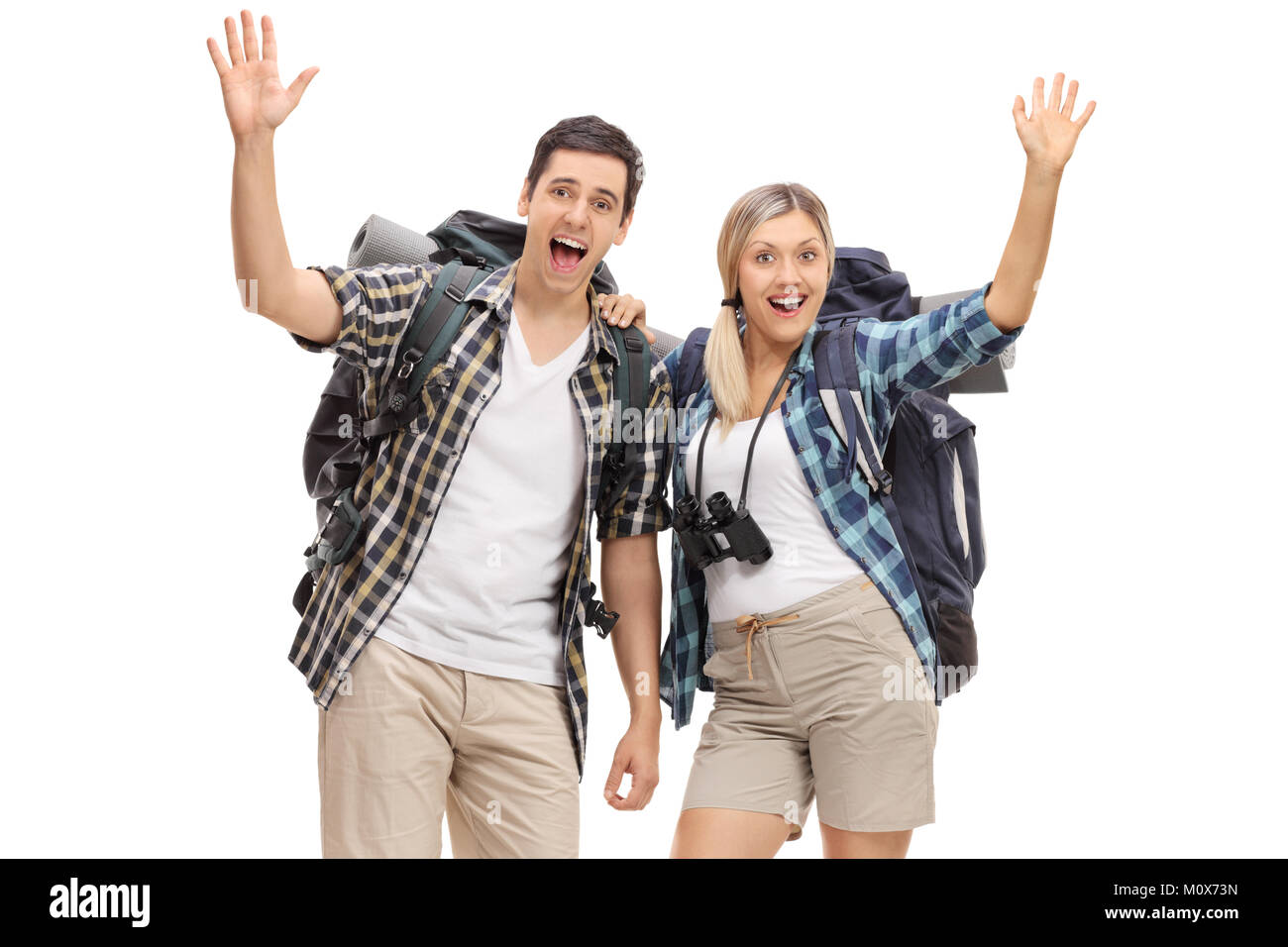 Young hikers Cut Out Stock Images & Pictures - Alamy