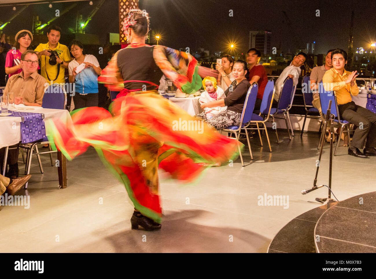 Entertainment on river cruise in Ho Chi Minh city (Saigon) Vietnam ...