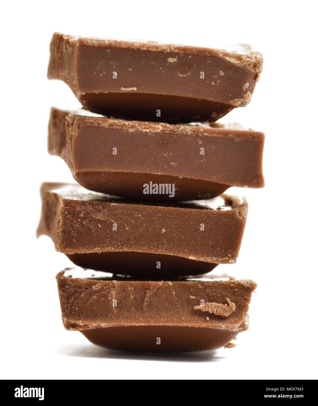Milk Chocolate chunks Stock Photo - Alamy
