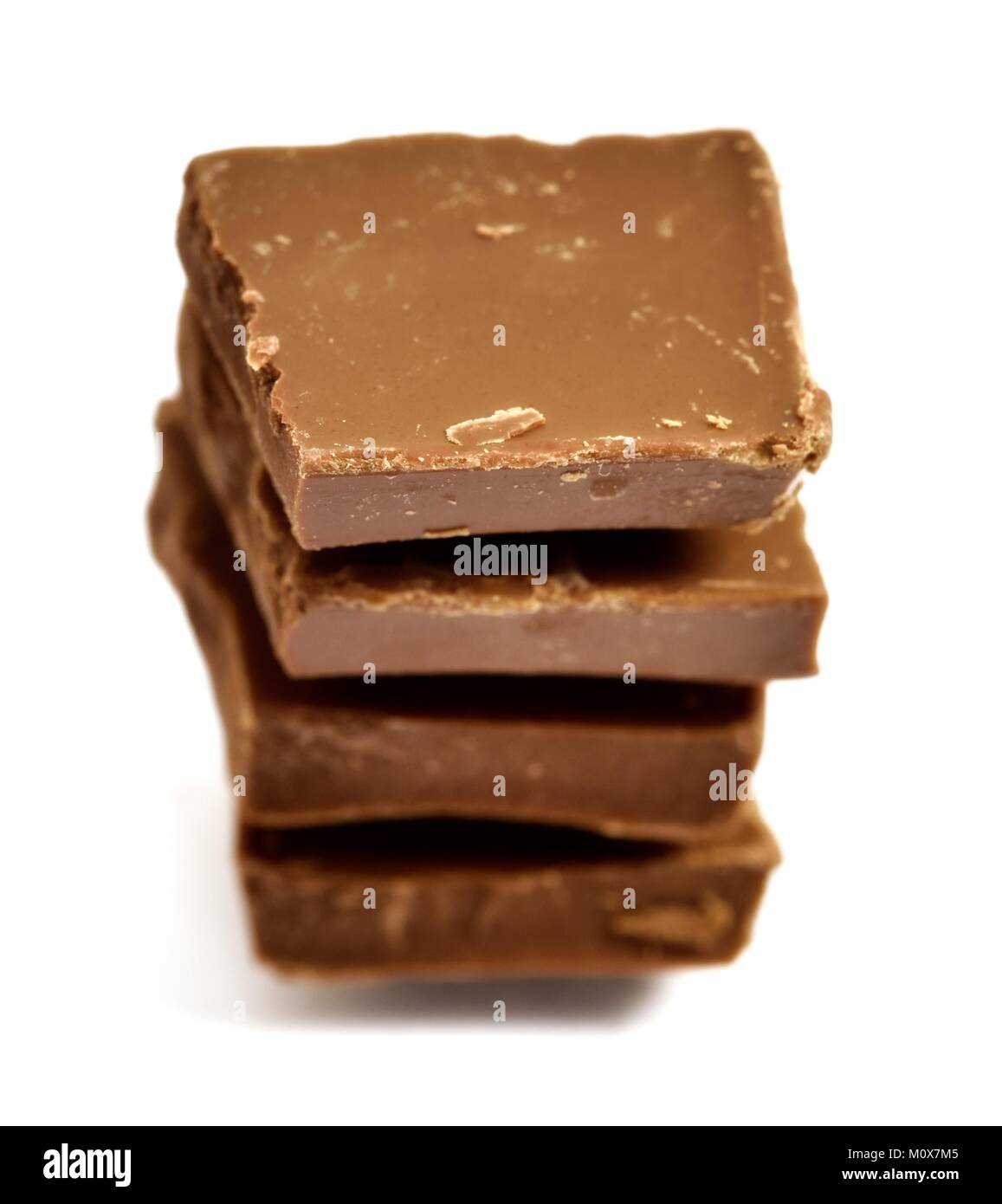 Milk Chocolate chunks Stock Photo - Alamy