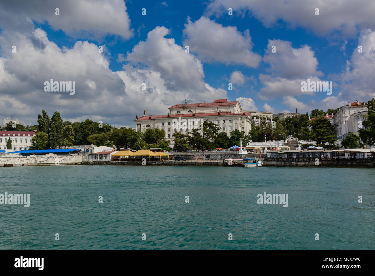 Seafront of Sevastopol. The city of Sevastopol is located at the ...