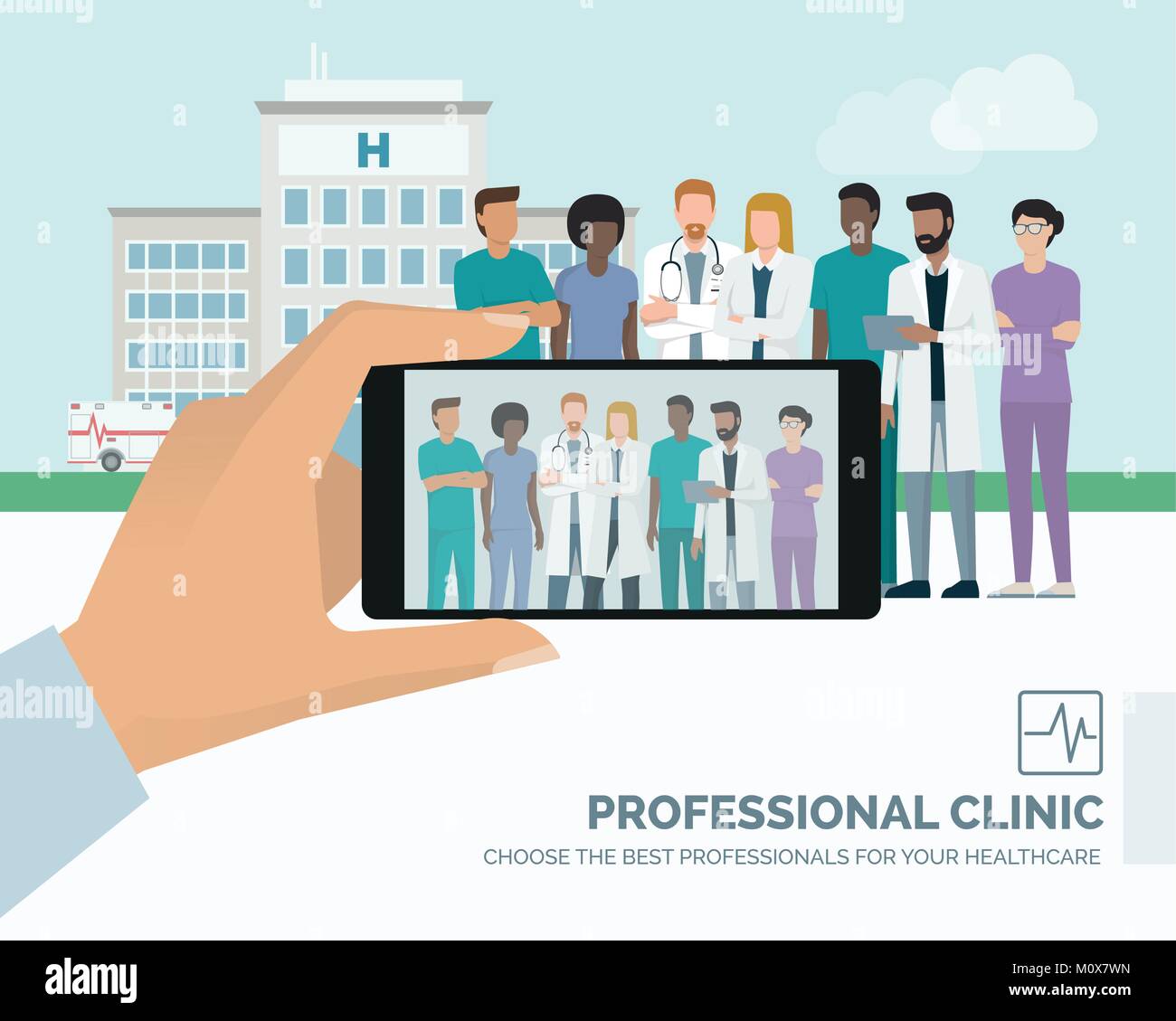 Specialist posing Stock Vector Images - Alamy