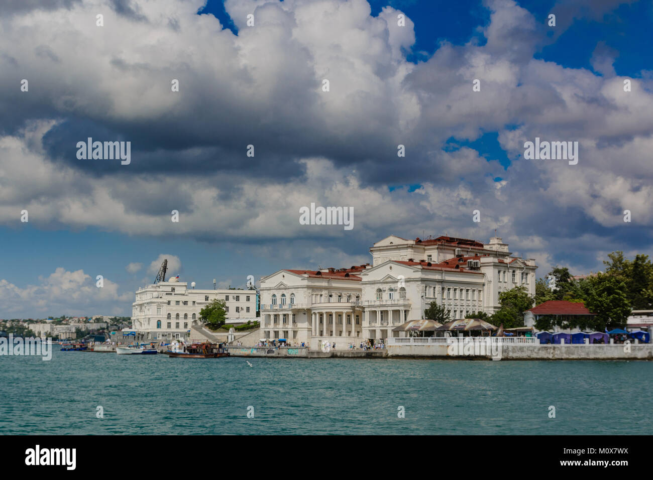 Seafront of Sevastopol. The city of Sevastopol is located at the ...