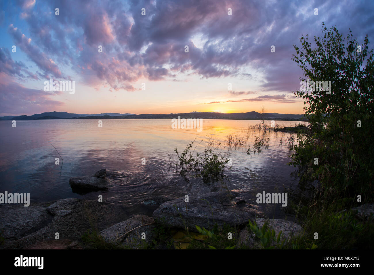 Summer sunset evening nice sun hi-res stock photography and images - Alamy