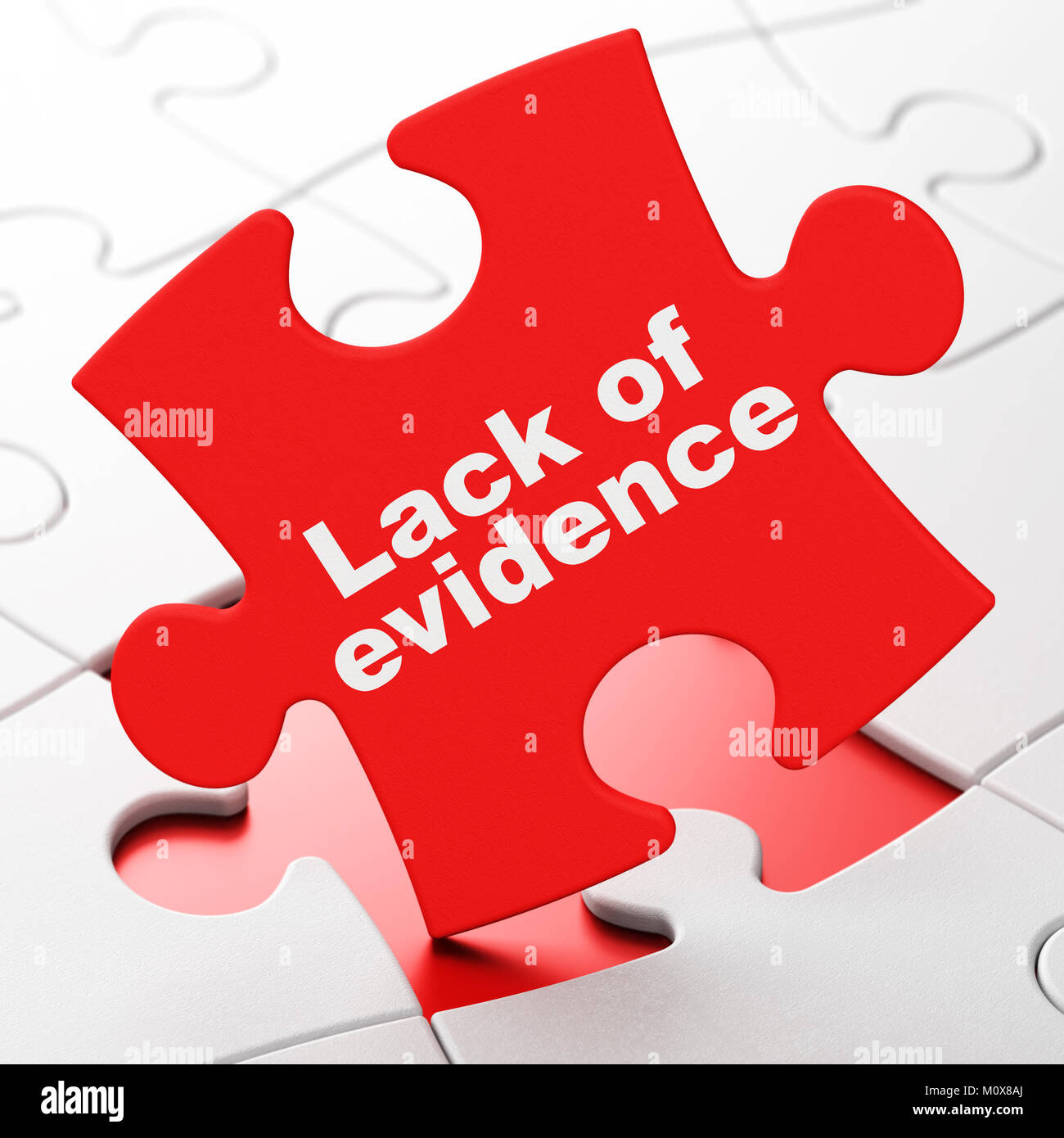 Law concept: Lack Of Evidence on puzzle background Stock Photo - Alamy