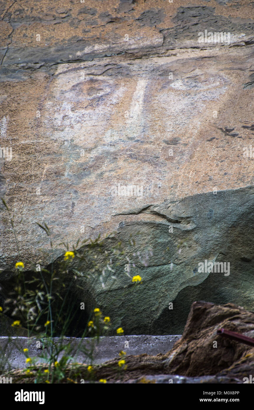 Face of Jesus Christ on the rock Stock Photo - Alamy
