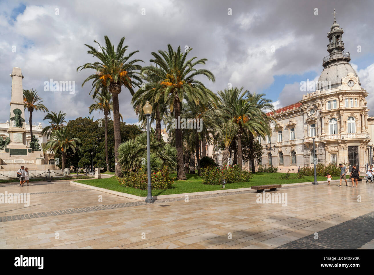 Street view, square, Plaza Heroes de Cavite, historic center and ...
