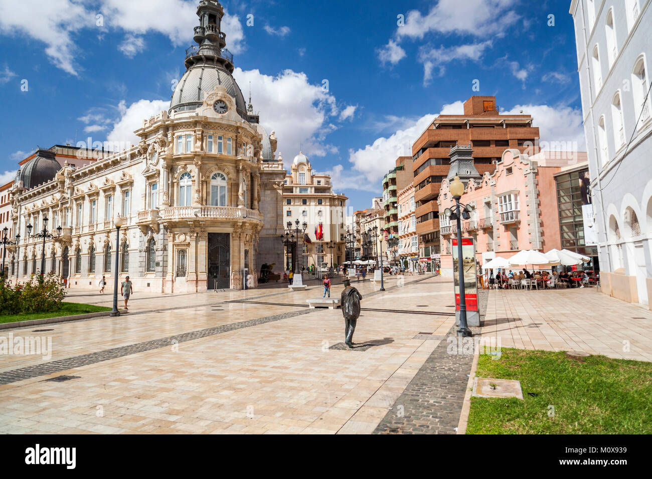 Street view, square, Plaza Heroes de Cavite, historic center and ...