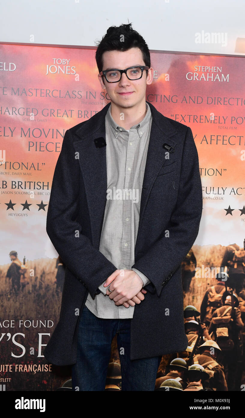 Actor Asa Butterfield at a screening of Journey's End at Picturehouse ...