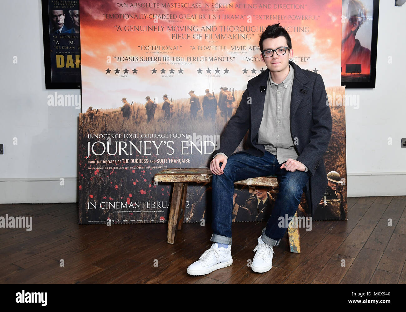Actor Asa Butterfield at a screening of Journey's End at Picturehouse ...