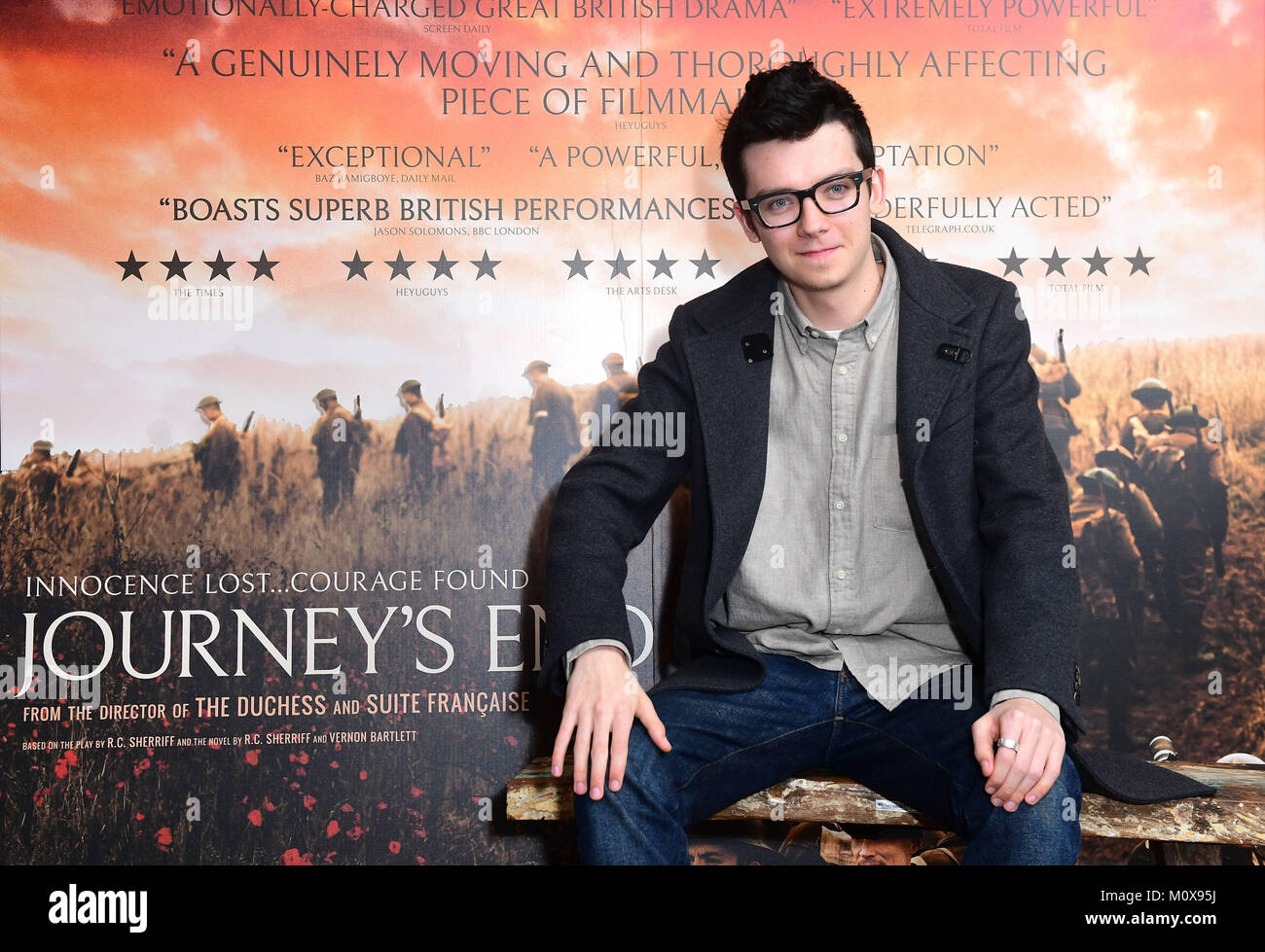 Actor Asa Butterfield at a screening of Journey's End at Picturehouse ...