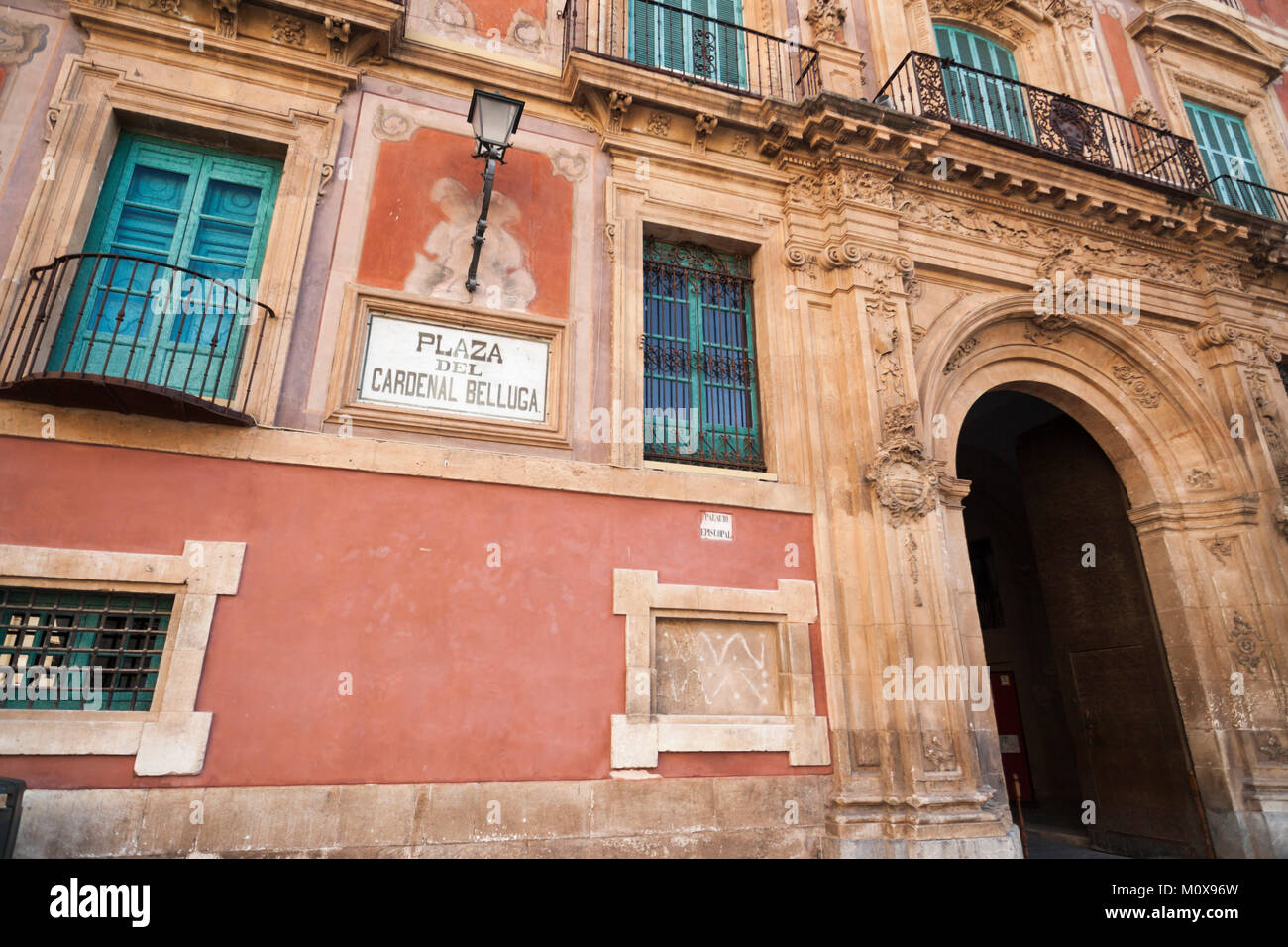 Historic building,palace,palacio episcopal,baroque-rococo style,main ...