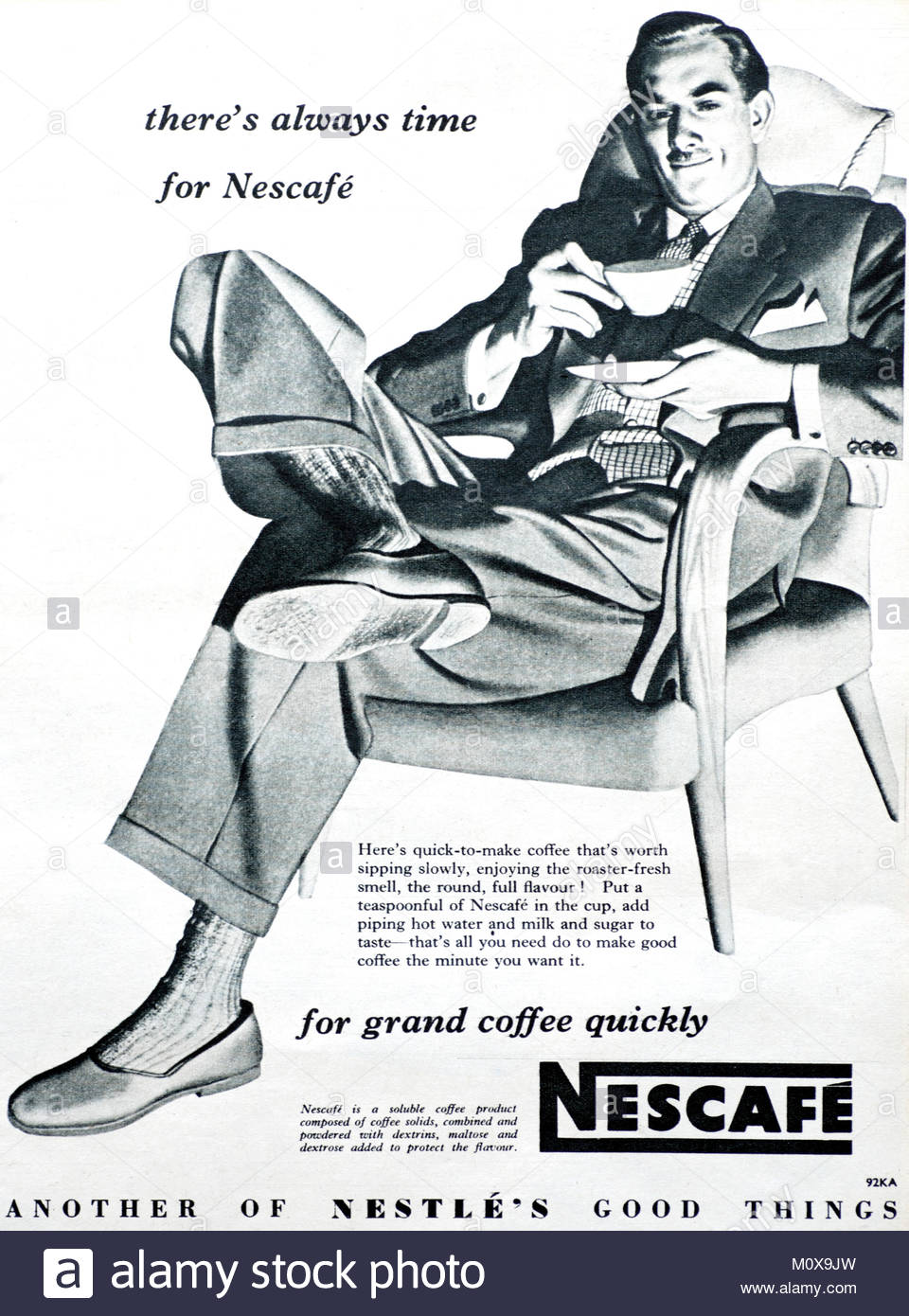 Nescafe ads hi-res stock photography and images - Alamy