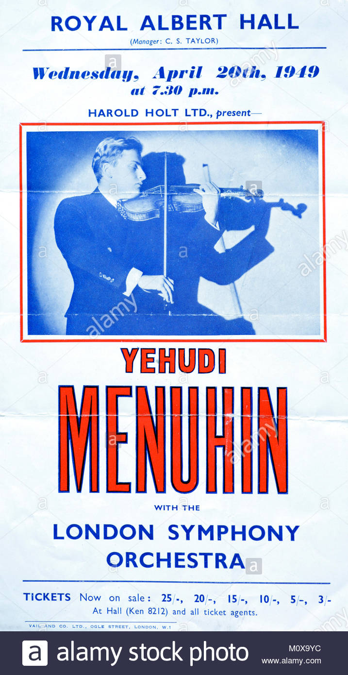 Classical orchestra menuhin hi-res stock photography and images - Alamy