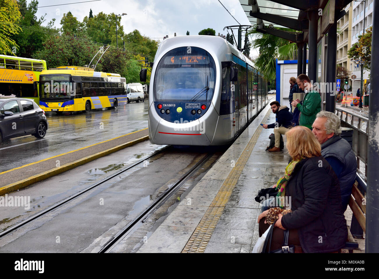 Overhead tram wire hi-res stock photography and images - Alamy