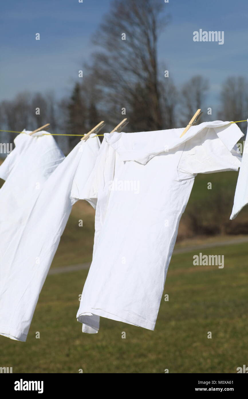 White wash clothes hi-res stock photography and images - Alamy