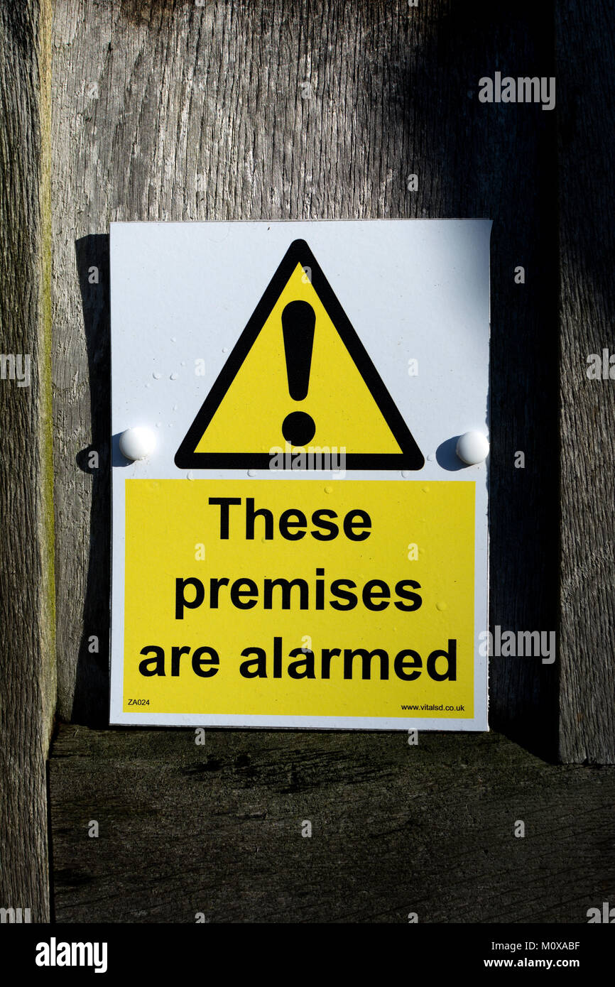 These premises are alarmed hi-res stock photography and images - Alamy