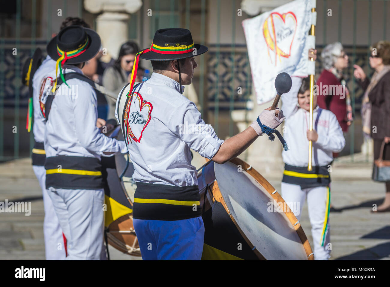 Traditional drummers band on Republic Square, heart of historic centre ...