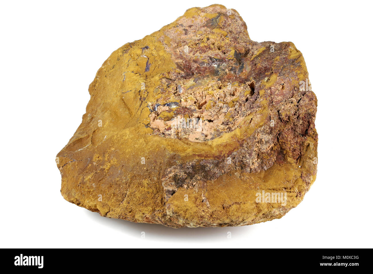 limonite (iron ore) from Australia isolated on white background Stock ...