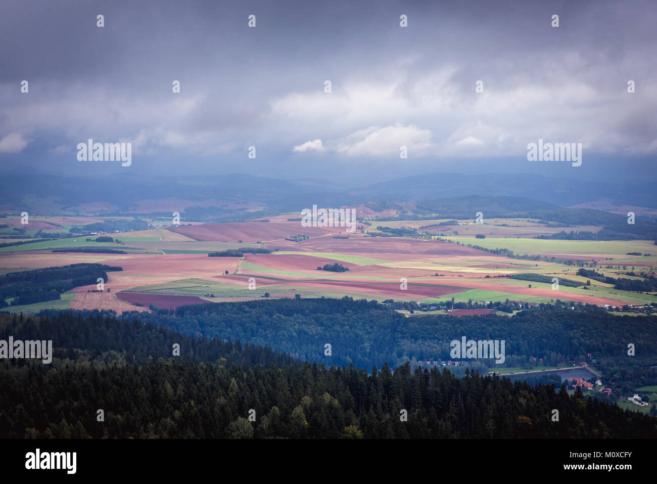 Landscape polish fields in mountains hi-res stock photography and ...