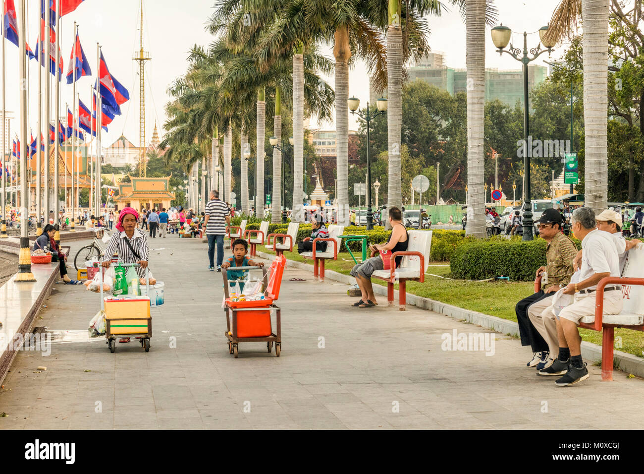 Riverside Phnom Penh Cambodia Stock Photo - Alamy