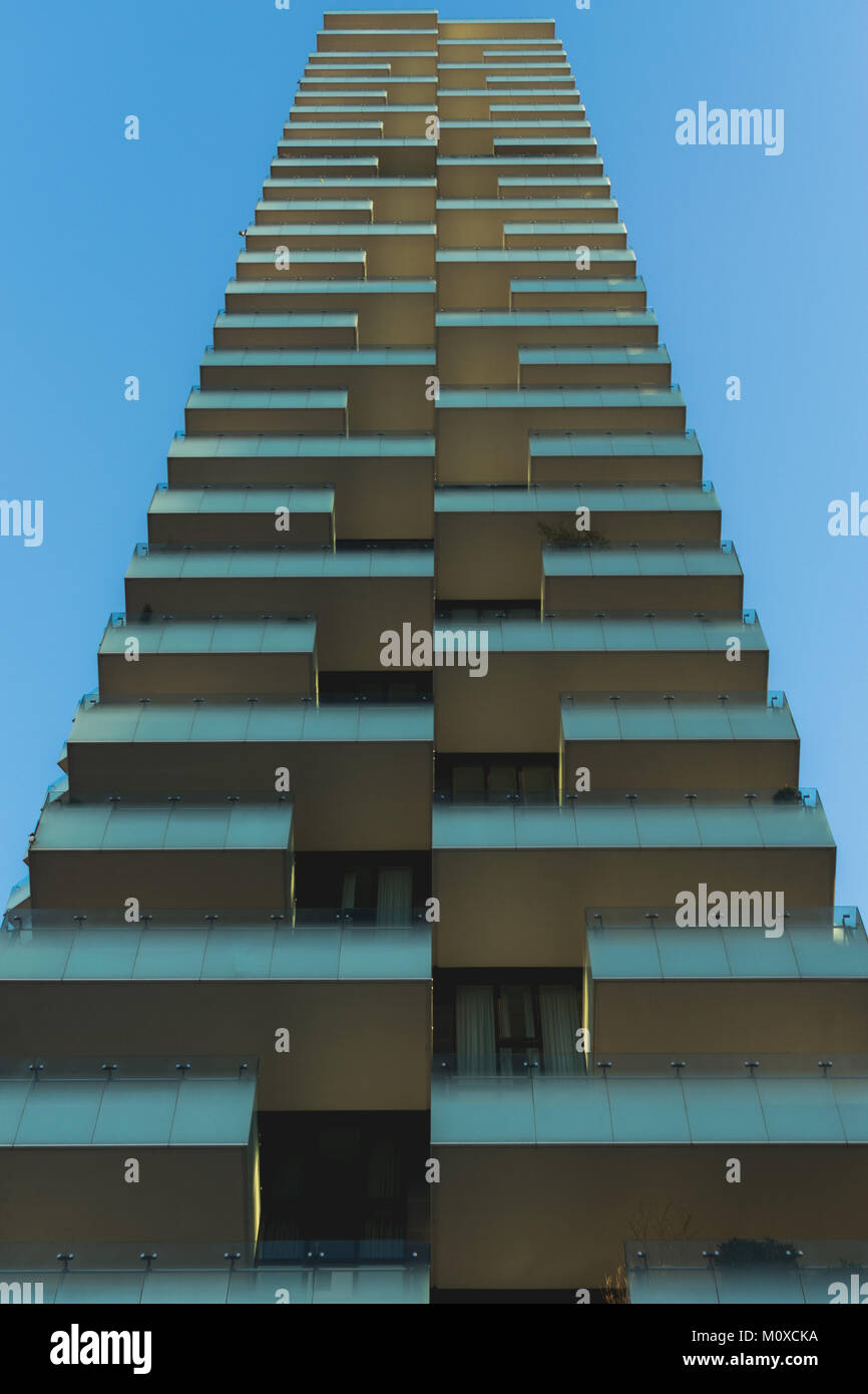 view of torre solaria in piazza alvar aalto, milan ,italy Stock Photo ...