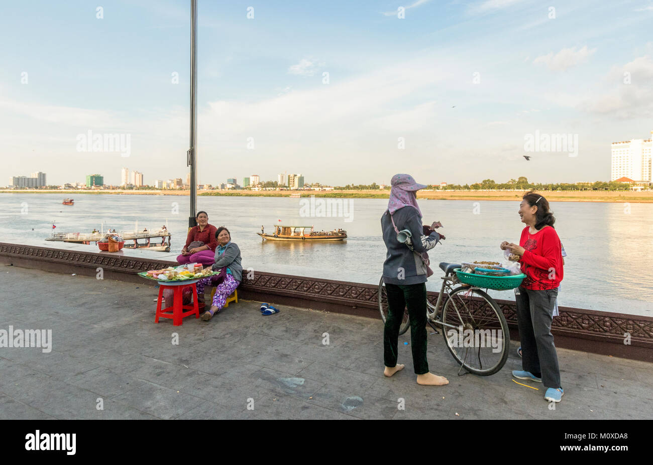 Riverside Phnom Penh Cambodia Stock Photo - Alamy