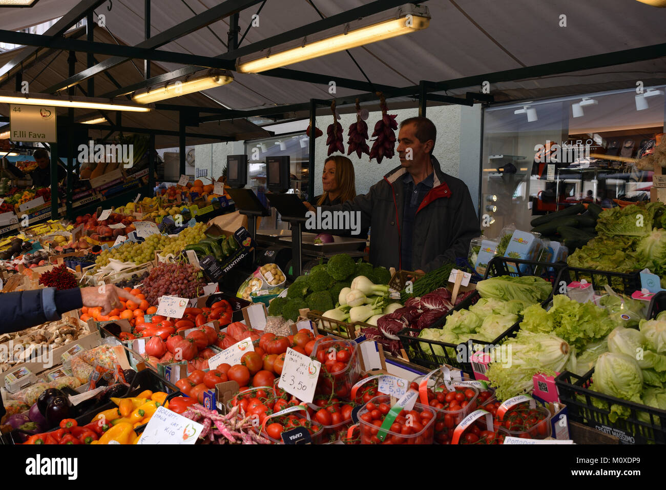 Fruit market of the Bolzano in South Tyrol - Italy Stock Photo - Alamy