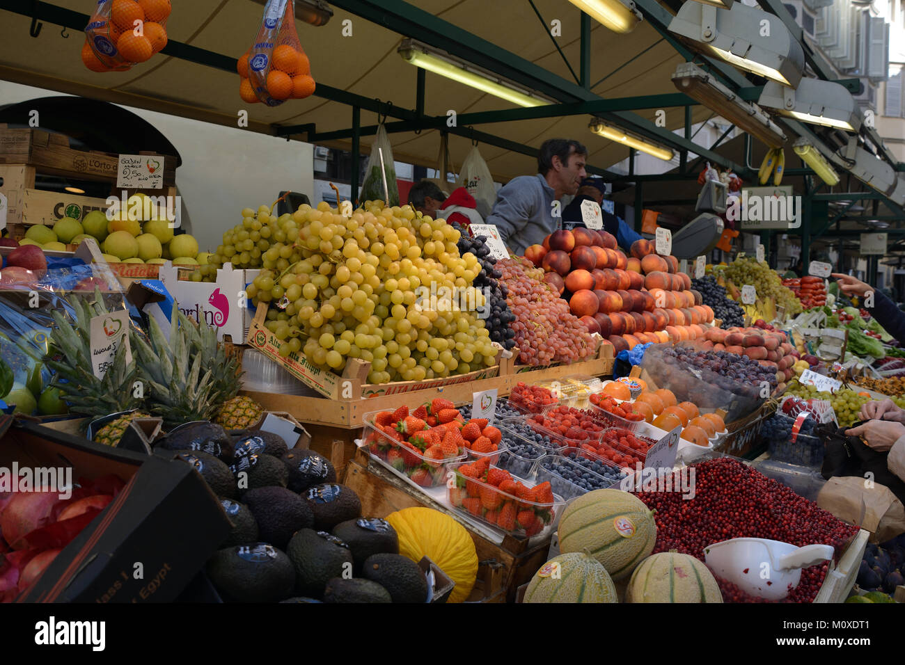 Fruit market of the Bolzano in South Tyrol - Italy Stock Photo - Alamy