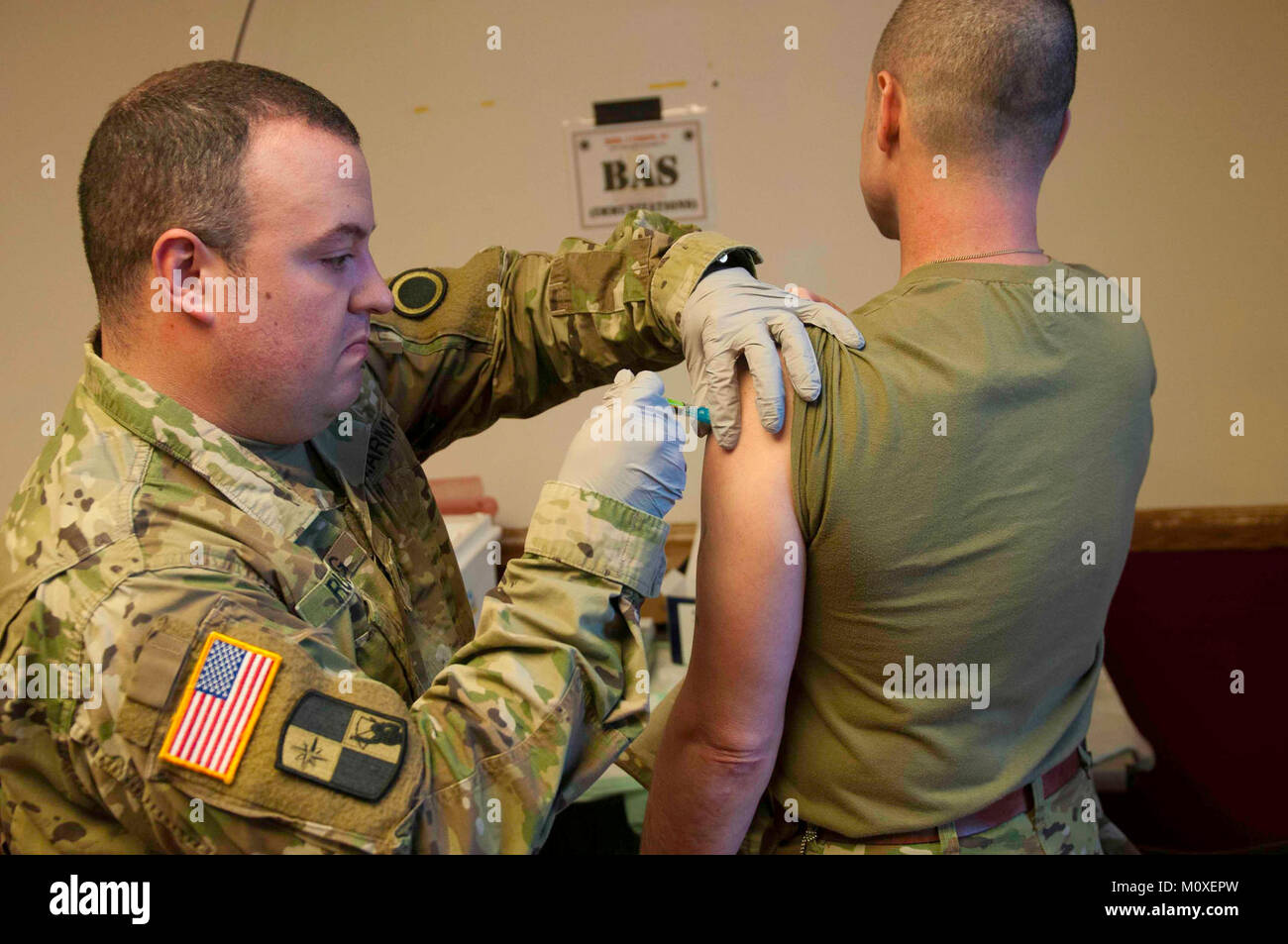 Sgt. Sandy Rushing, a medic with Headquarters and Headquarters ...