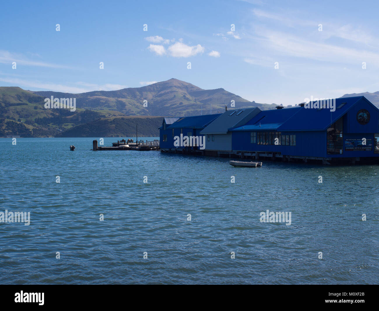 Akaroa wharf new zealand hi-res stock photography and images - Alamy