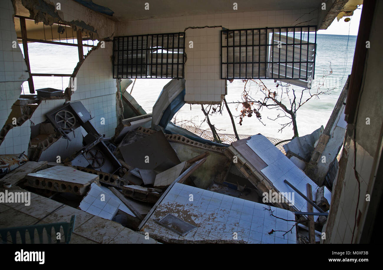 Aguadilla, Puerto Rico, November 27, 2017 - Inside view of the ...