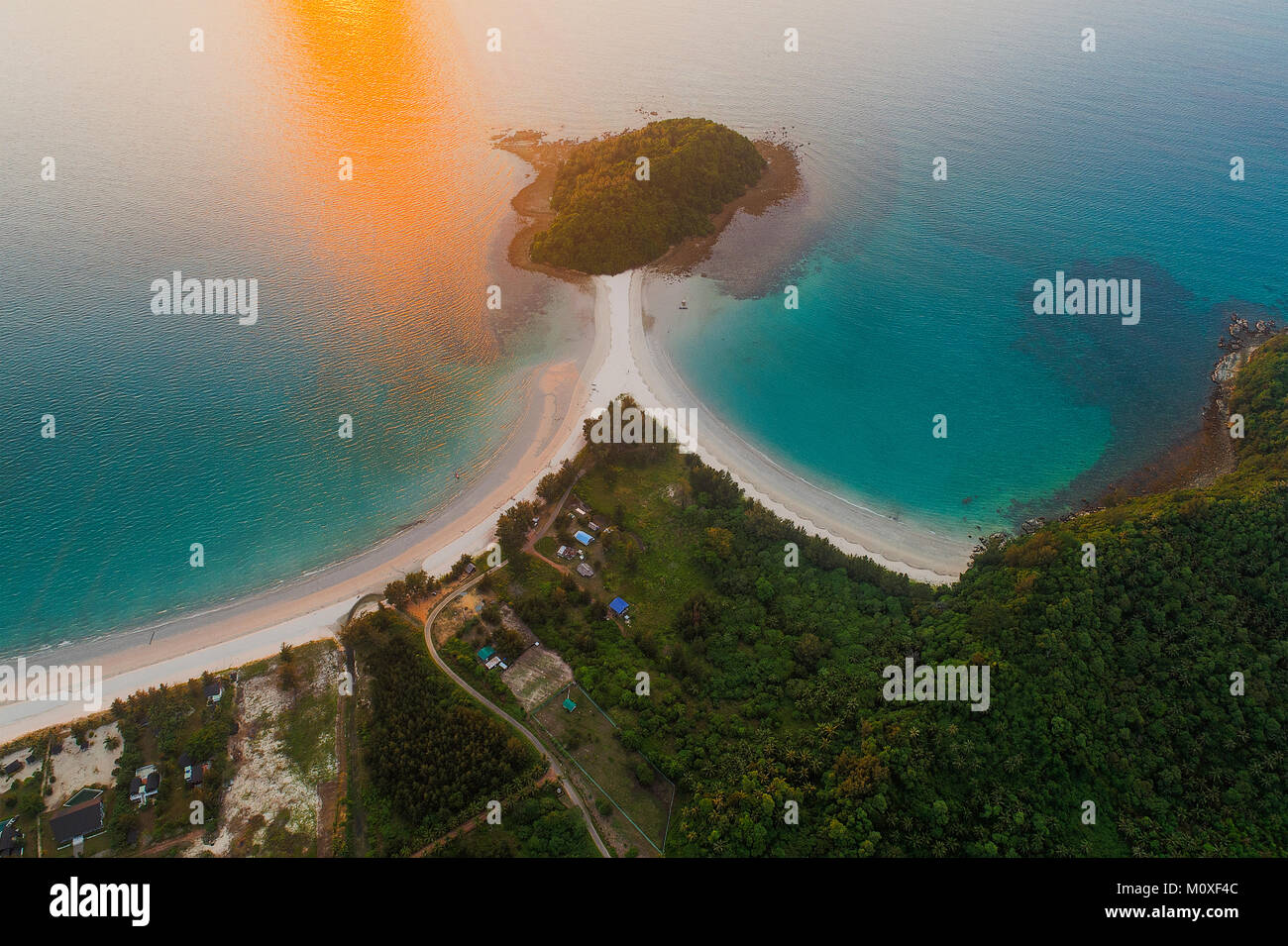 Pantai beach beautiful sunset, Kudat, Malaysia Stock Photo - Alamy