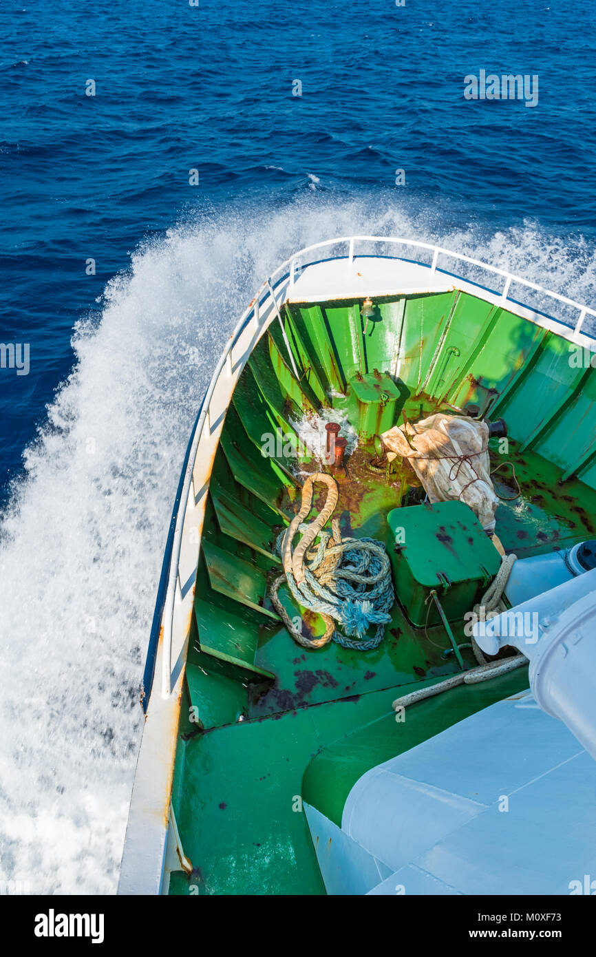 Wave hitting boat hi-res stock photography and images - Alamy