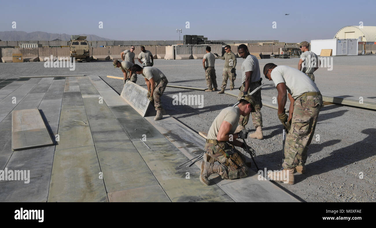 U.S. Air Force Airmen, assigned to the 577th Expeditionary Prime Base ...