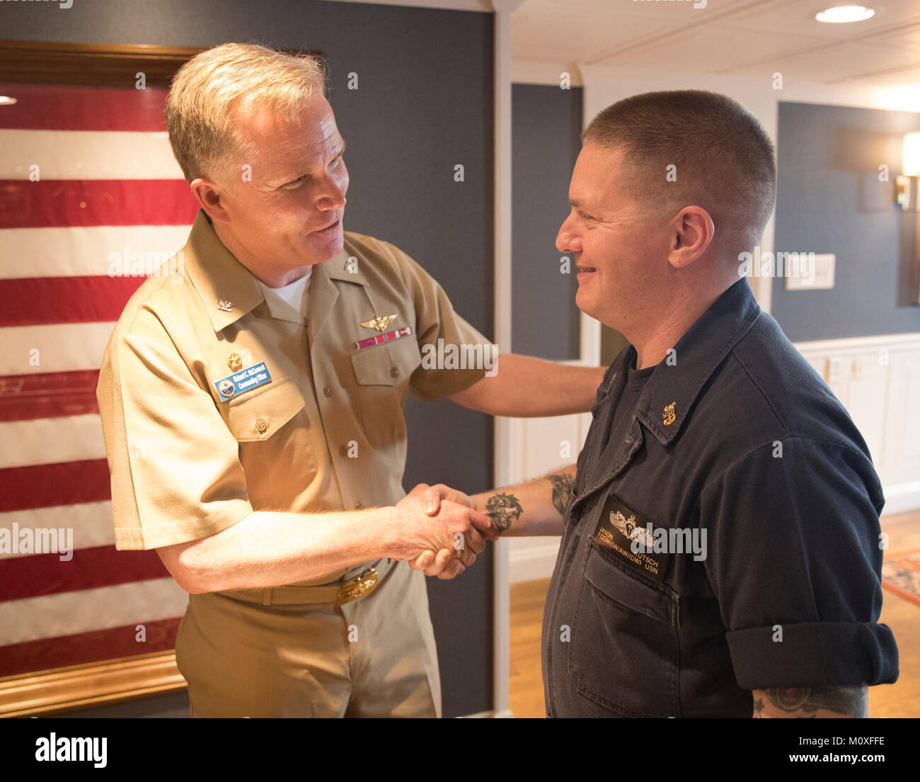 ATLANTIC OCEAN (Jan. 22, 2018) -- Master Chief Fire Controlman Jason ...
