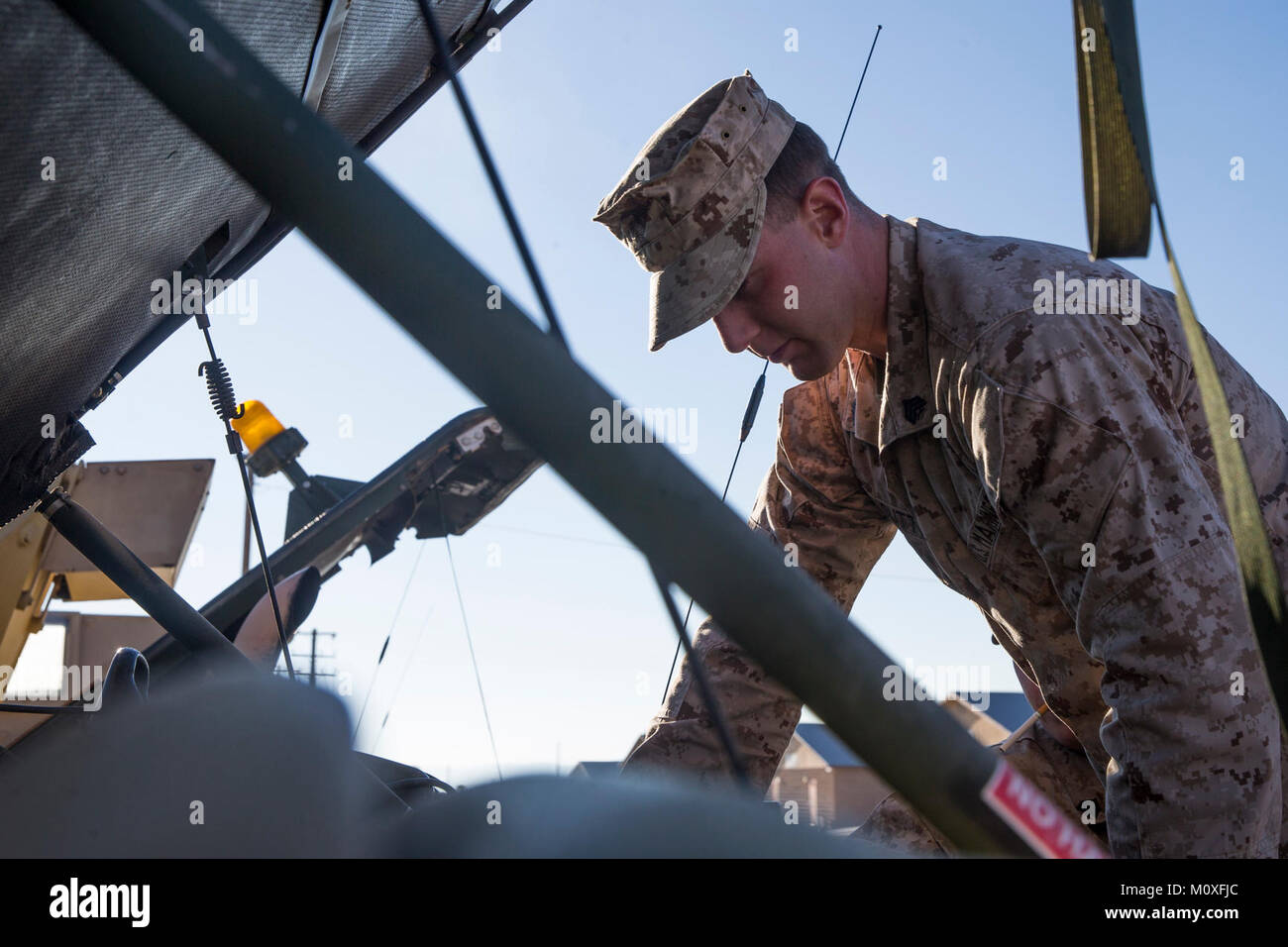 U.S. Marine Corps Sgt. Joshua C. Sutton, a low altitude air defense ...